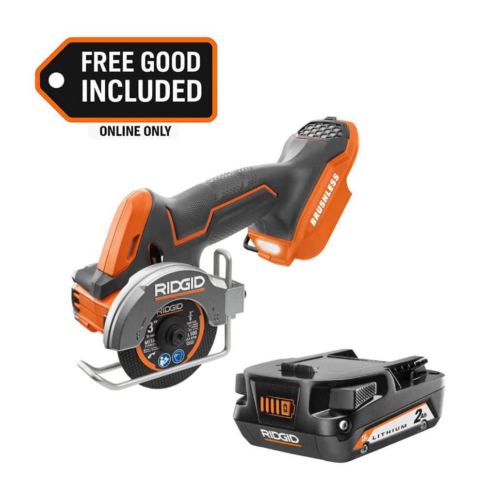 Reviews for RIDGID 18V SubCompact Brushless Cordless 3 in. Multi ...