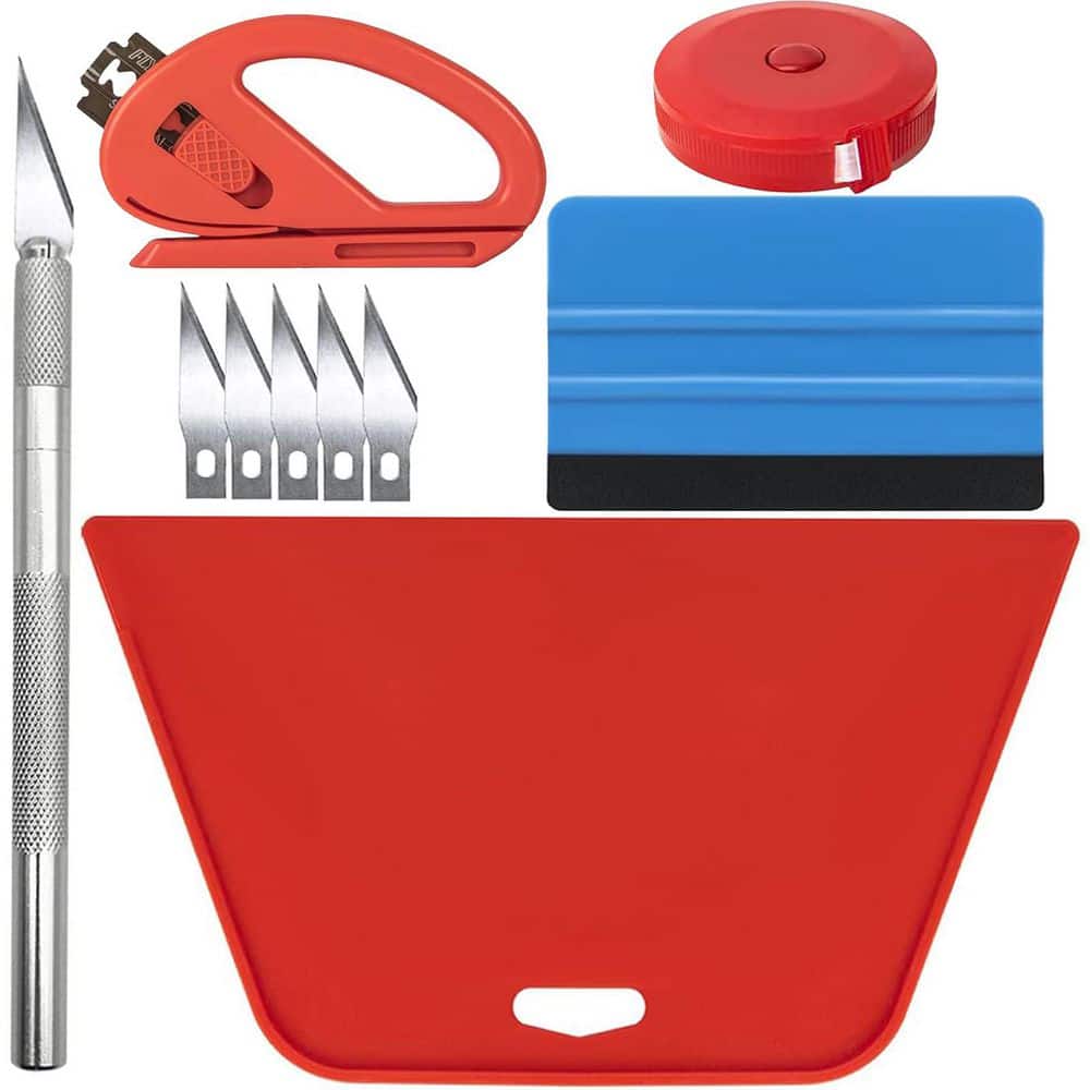 3-Piece Wallpaper Tools Kit w/ Smoothing Squeegee, Felt Scraper, Craft ...