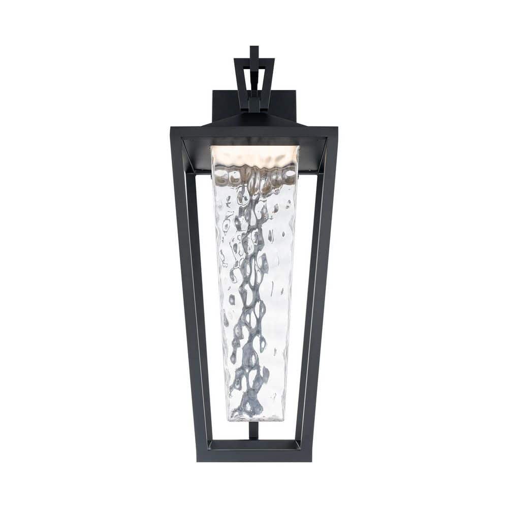 WAC Lighting Manchester 34 in. Black Indoor/Outdoor Hardwired Wall ...