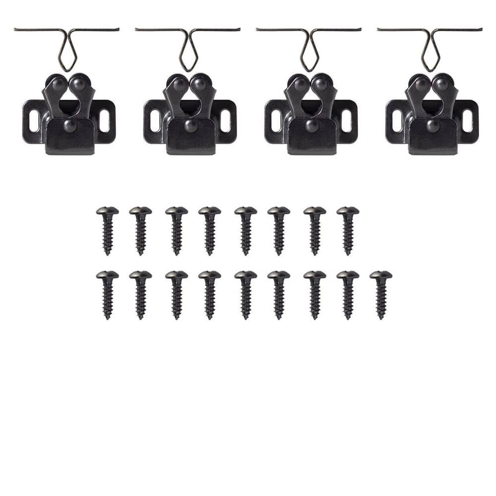 Numhew 4-Piece Cabinet Latch Double Roller Catch, Hardware for Cupboard ...