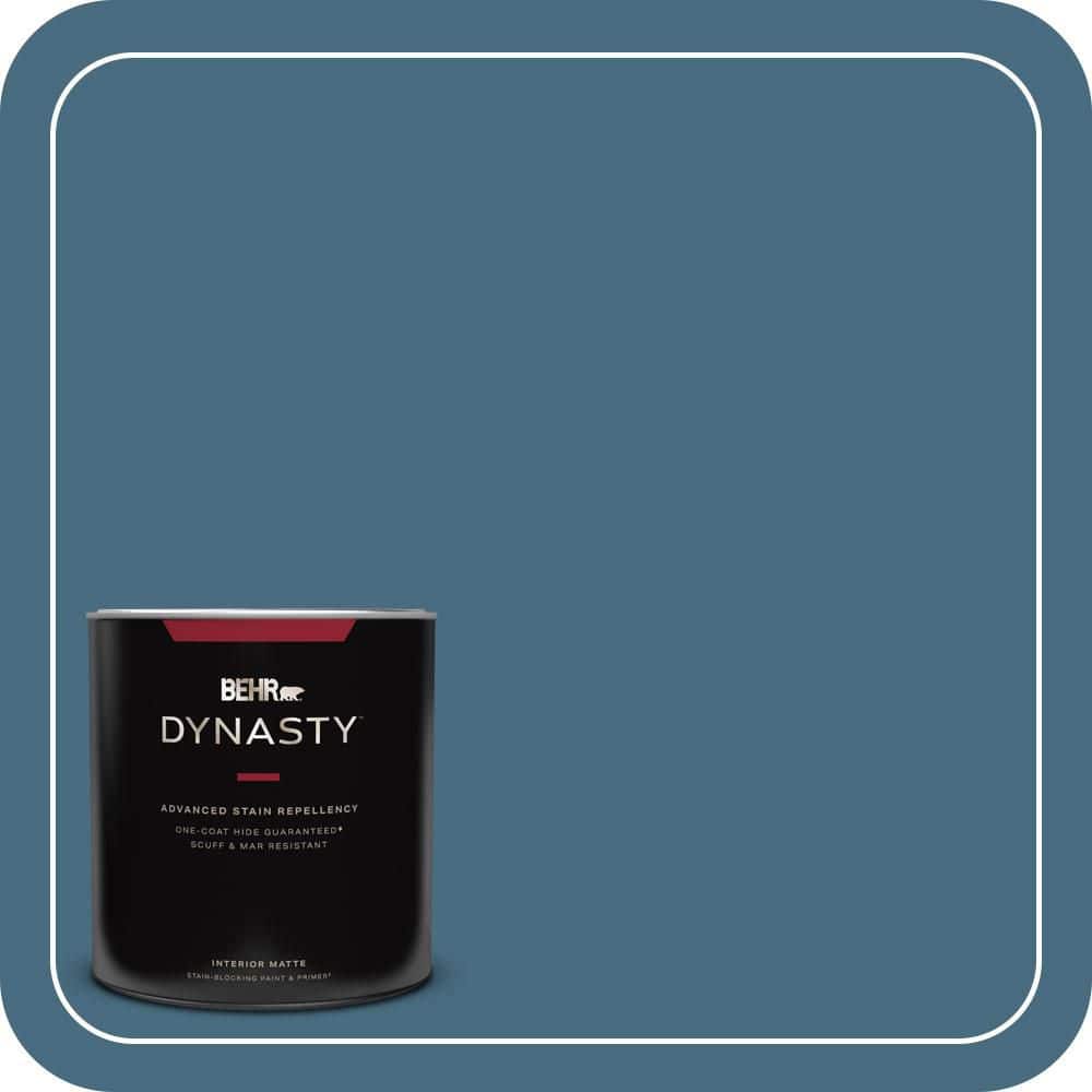 BEHR DYNASTY 1 qt. #550F-6 Regatta Bay Matte Interior Stain-Blocking ...