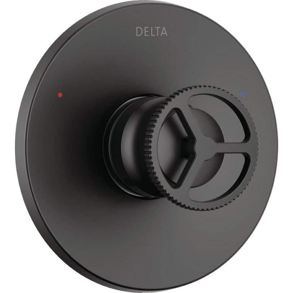 Delta Trinsic Wheel 1-Handle Wall Mount Valve Handle Trim Kit in Matte ...