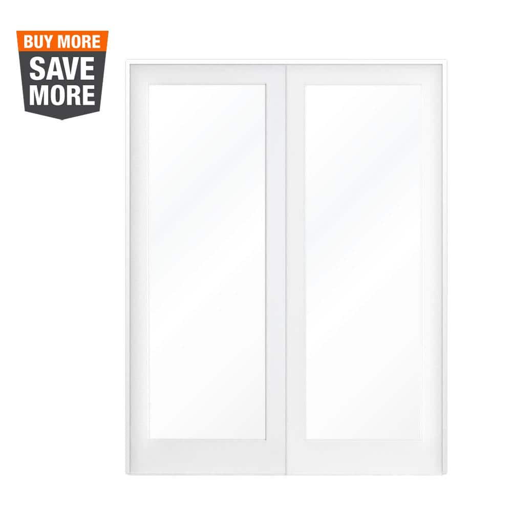 Krosswood Doors 48 in. x 80 in. Craftsman Shaker 1-Lite Clear Glass ...