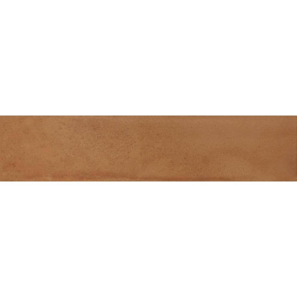 Daltile Indoterra Brick 2 in. x 9 in. Matte Porcelain Concrete Look ...