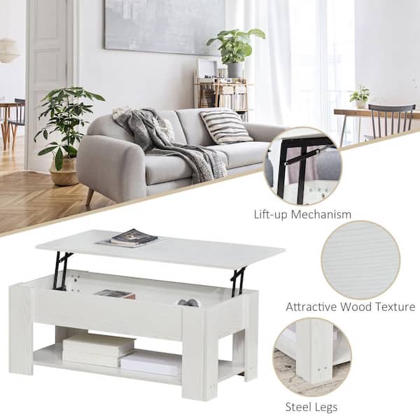 Homcom lift top coffee storage table store