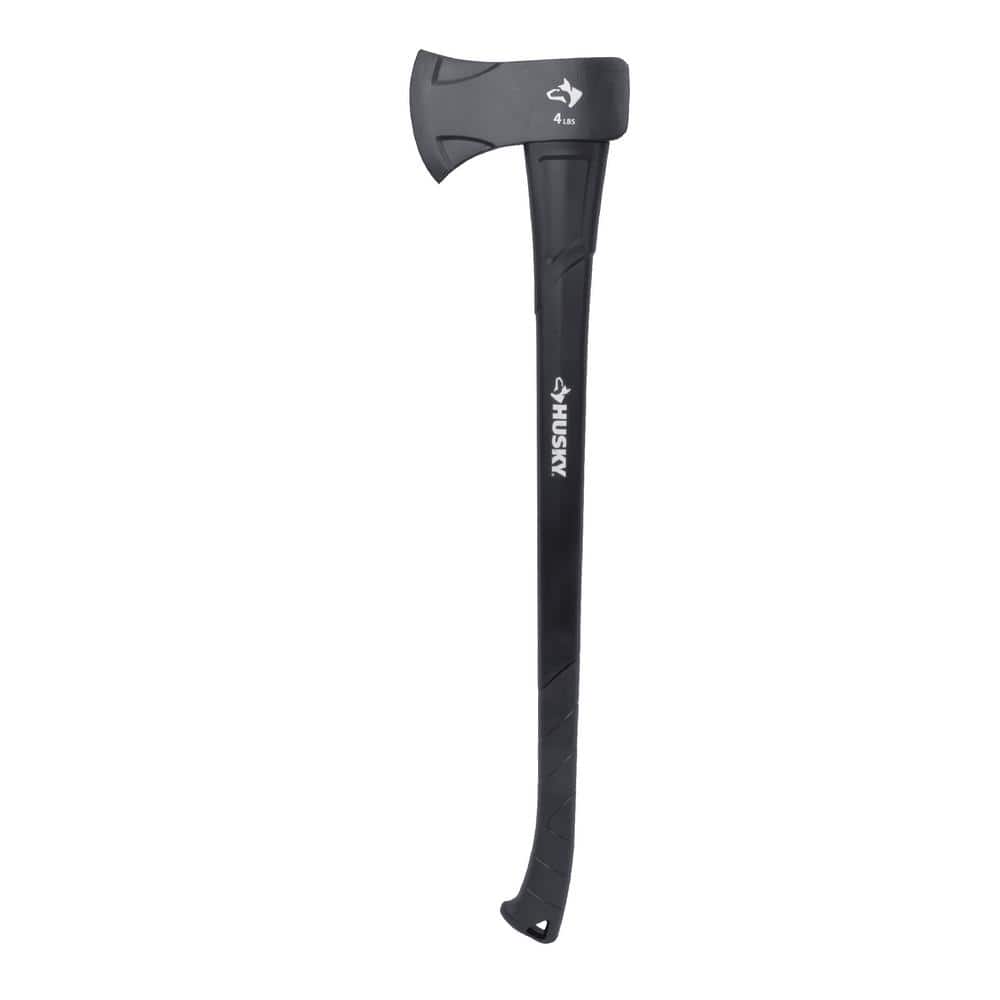 Husky 4 lbs. Premium Axe with 36 in. Handle Length Fiberglass Handle ...