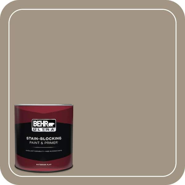 BEHR ULTRA 1 qt. #ECC-43-2 Bridle Path Flat Exterior Paint & Primer ...