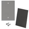 Commercial Electric 1-Gang Metal Weatherproof Blank Electrical Outlet ...