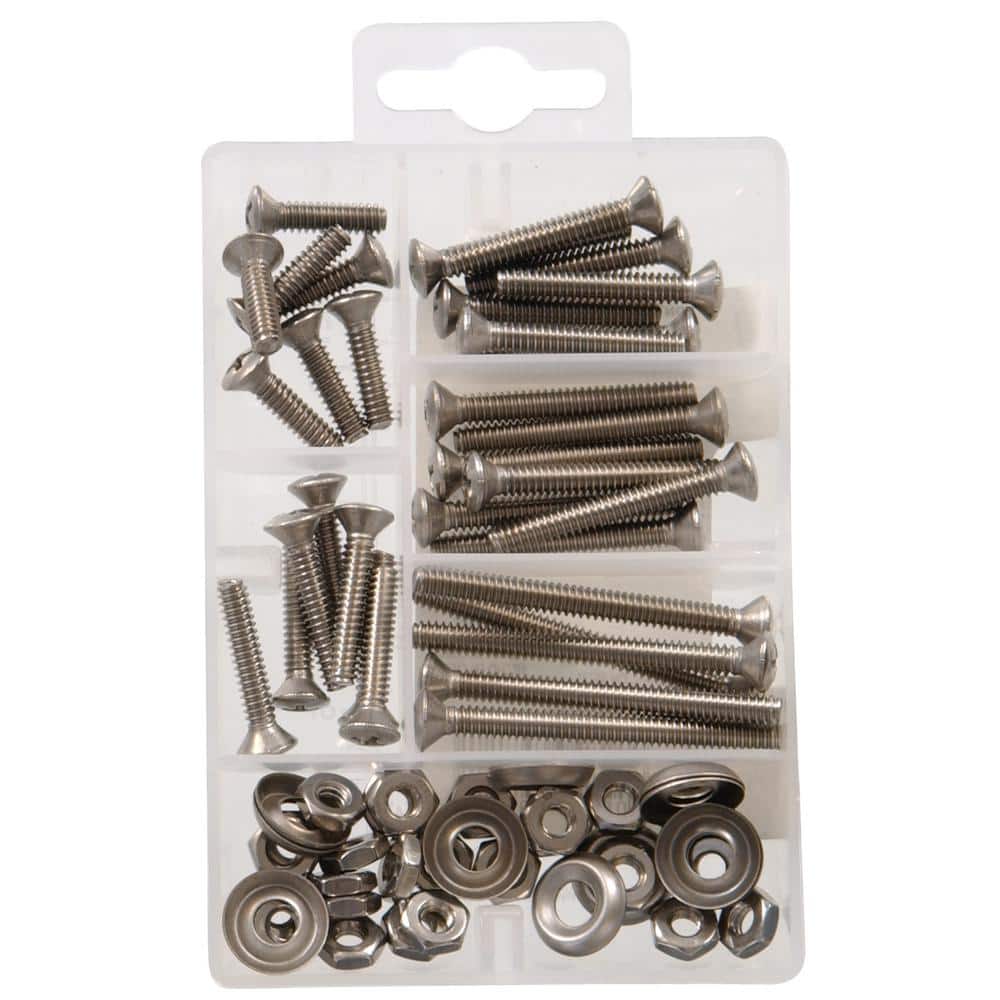 Hillman Stainless Steel Oval Head Phillips Machine Screw Assorted Kit ...
