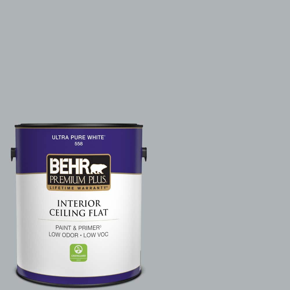 BEHR PREMIUM PLUS 1 gal. #N510-3 Stargazer Ceiling Flat Interior Paint ...