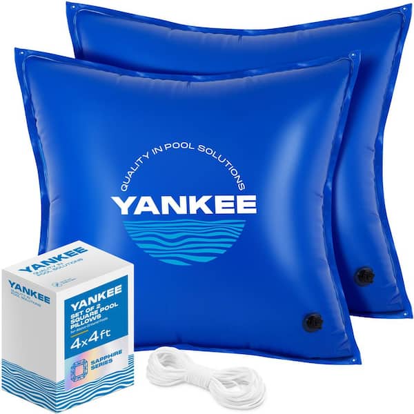 YANKEE POOL PILLOW Yankee 4x4 Ft Pool Pillows (2 Pack)-Durable 0. 4mm ...