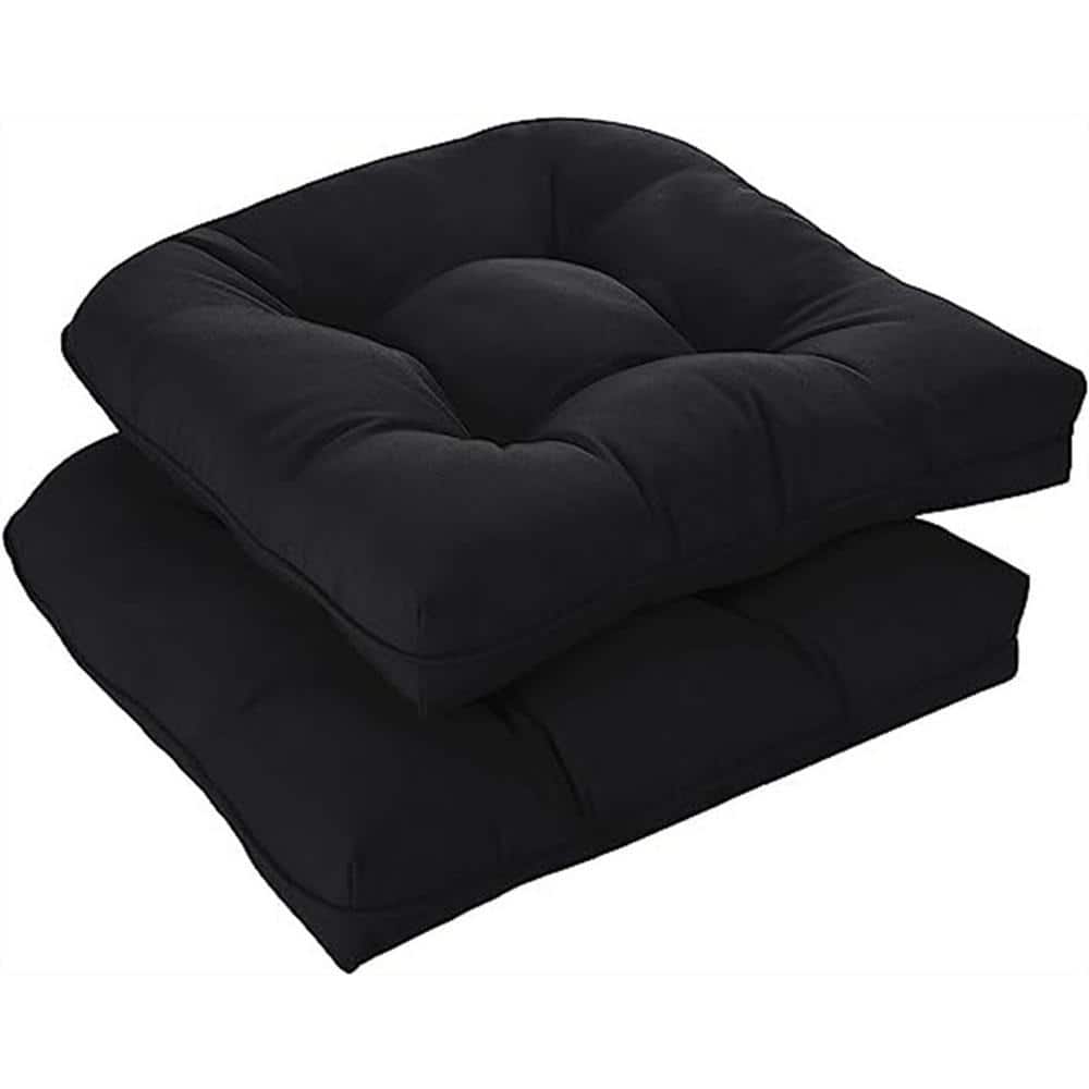 Outdoor Chair Cushions, Waterproof Tufted Overstuffed U-Shaped Memory ...