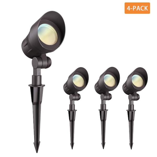 Sofiton Low Voltage 164 Lumens Bronze Outdoor Hardwired Integrated LED ...