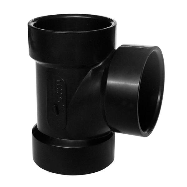 VPC 2 in. ABS Plastic DWV San Tee Fitting 33-LN400-020LB - The Home Depot