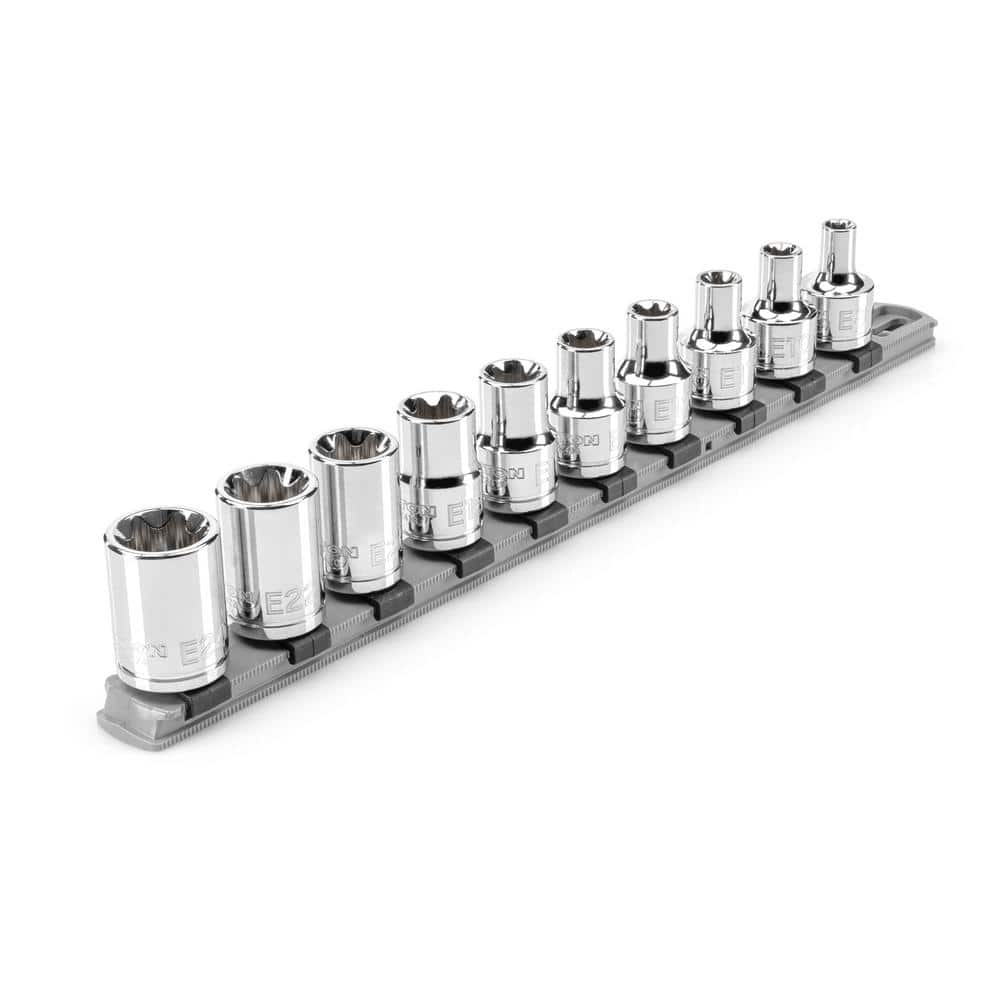 TEKTON 1/2 in. Drive External Star Socket Set (10-Piece) SHD92117 - The ...