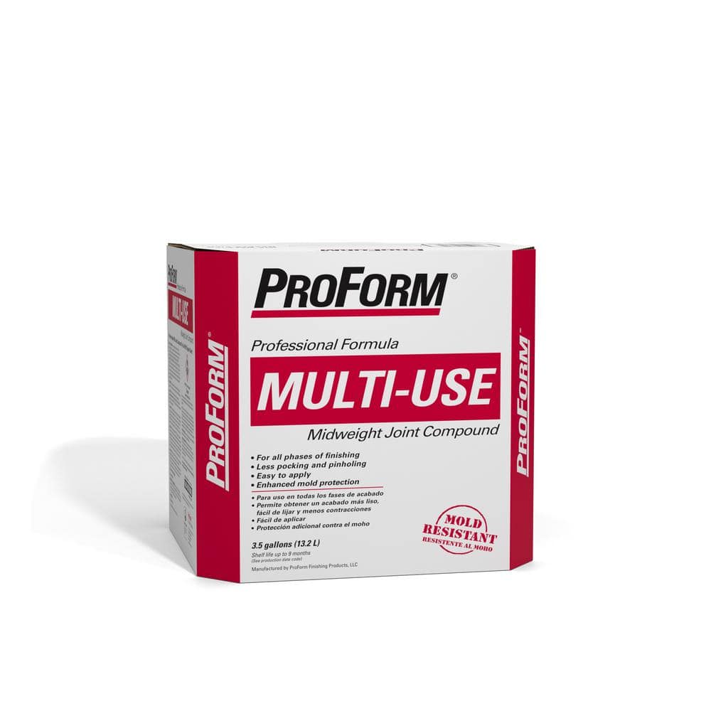 ProForm Multi-Use 3.5 Gal. Pre-Mixed Mid-Weight Joint Compound Carton ...