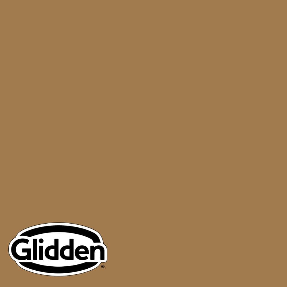 Glidden Premium 5 gal. PPG1089-7 Carmelized Pecan Satin Exterior Latex ...