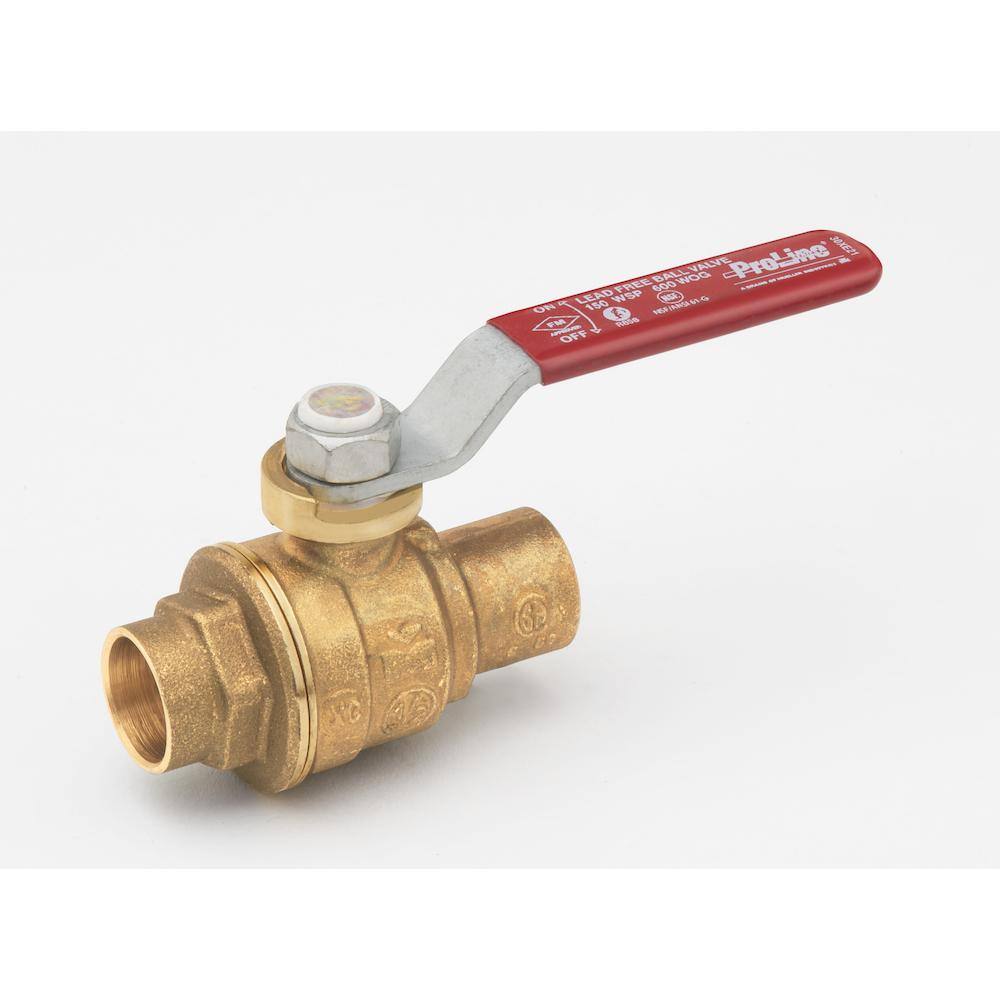 ProLine Series 1/2-in SWT Brass Ball Valve Series 7710 107-453NL - The ...