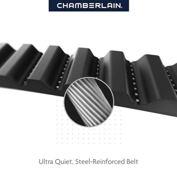 Chamberlain Secure View 1-1/4 HP LED Quiet Belt Drive Smart Garage Door ...