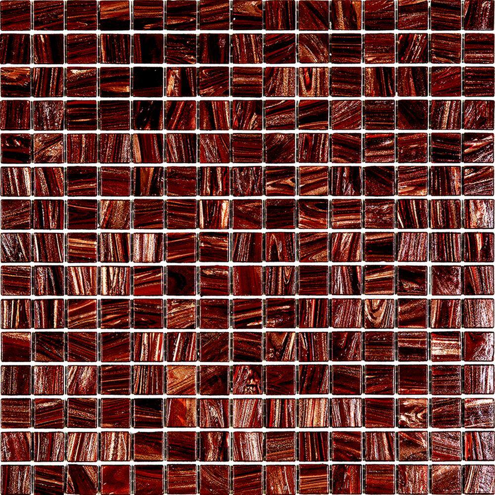Apollo Tile Celestial Glossy Fire Brick Red 12 in. x 12 in. Glass ...