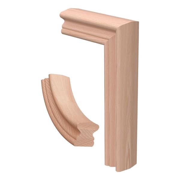 EVERMARK Stair Parts 7599 Unfinished White Oak Straight 2-Rise ...