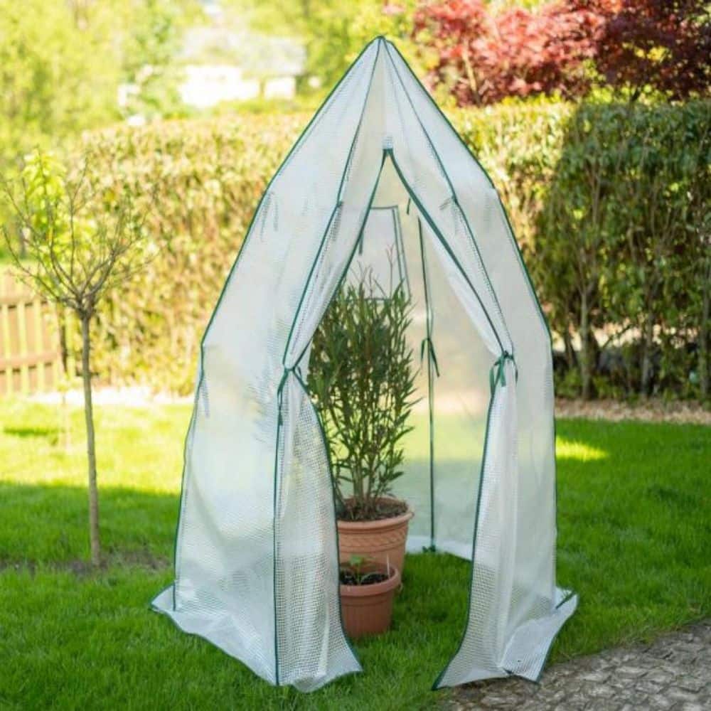 Esunny 5 ft. x 5 ft. x 6 ft. Outdoor Portable Greenhouse with Hexagonal ...