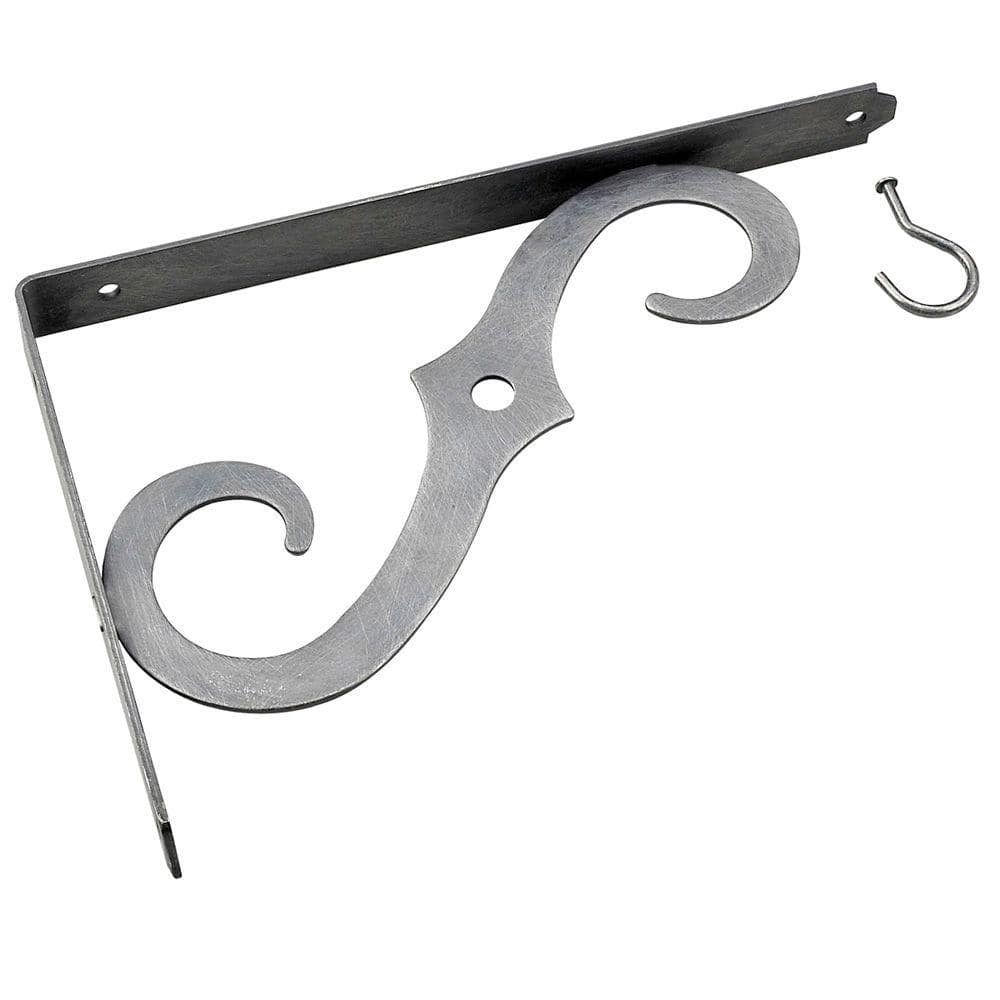Onward 10 in. (254 mm) x 7 in. (178 mm) Pewter Metal Ornamental Bracket ...