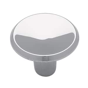 Liberty Concave 1 in. (26mm) Polished Chrome Round Cabinet Knob P65010H ...
