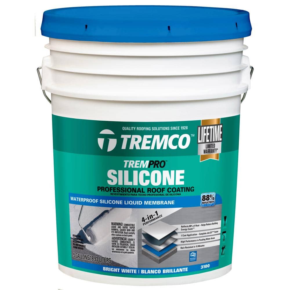 Tremco 5 Gal. Lifetime Limited Warranty TremPro Silicone Reflective ...