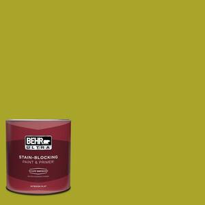 BEHR PREMIUM PLUS 8 oz. #P340-7 Venom Flat Interior/Exterior Paint ...