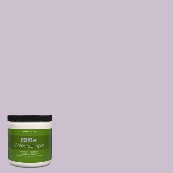BEHR PREMIUM PLUS 8 oz. #S100-2 Romantic Poetry Semi-Gloss Interior ...