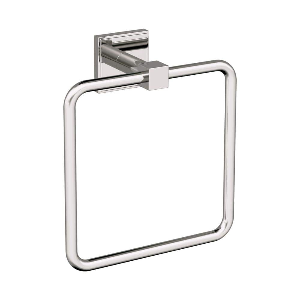 Amerock Appoint Wall Mounted Towel Ring in Polished Nickel BH36072PN ...
