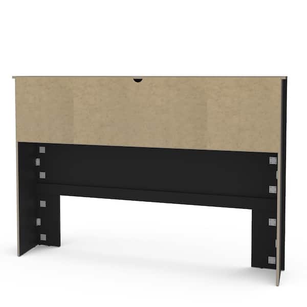 Black bookcase headboard full store