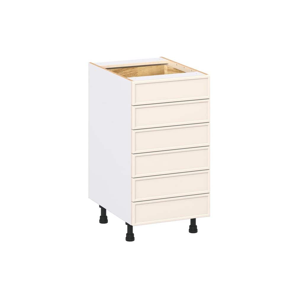 J COLLECTION Fairview Washed Linen Slim Shaker Assembled Base Kitchen ...