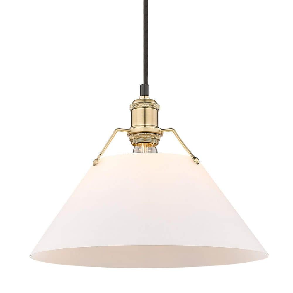 Golden Lighting Orwell 1-Light Brushed Champagne Bronze Standard ...
