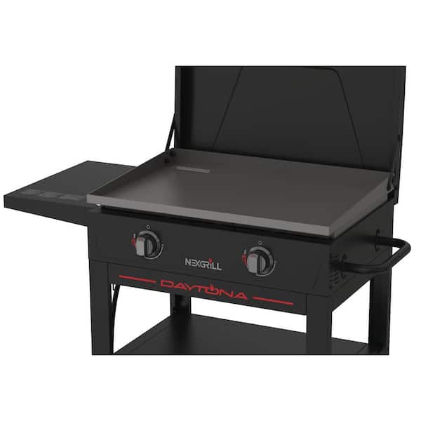 Nexgrill Daytona 2-Burner Propane Gas Grill 28 in. Flat Top Griddle in ...