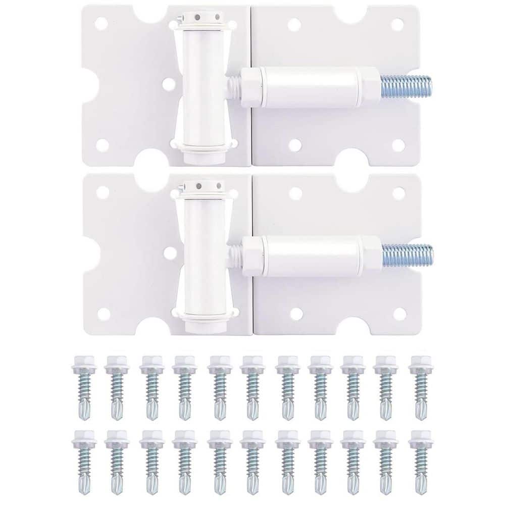 Self-Closing Gate Hinges Heavy Duty for Vinyl Wood Metal Fence Steel ...