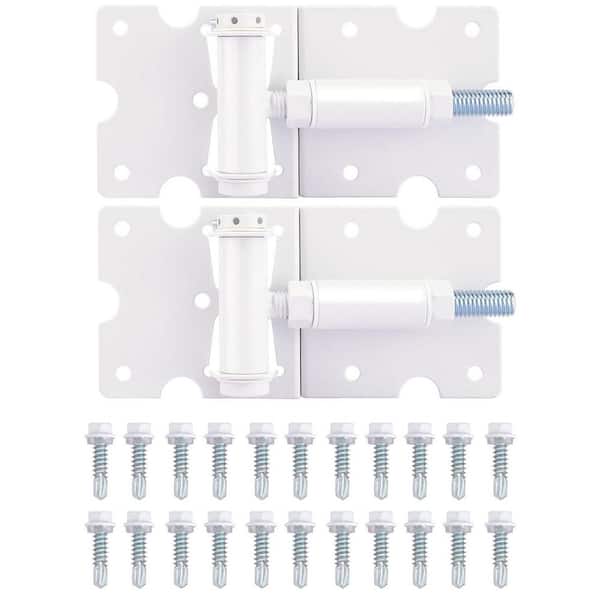 Self-Closing Gate Hinges Heavy Duty for Vinyl Wood Metal Fence Steel ...