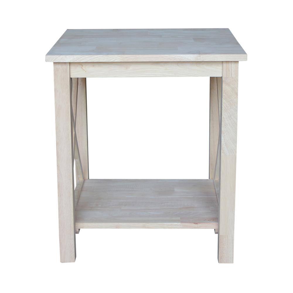 International Concepts Hampton Unfinished End Table OT-70E