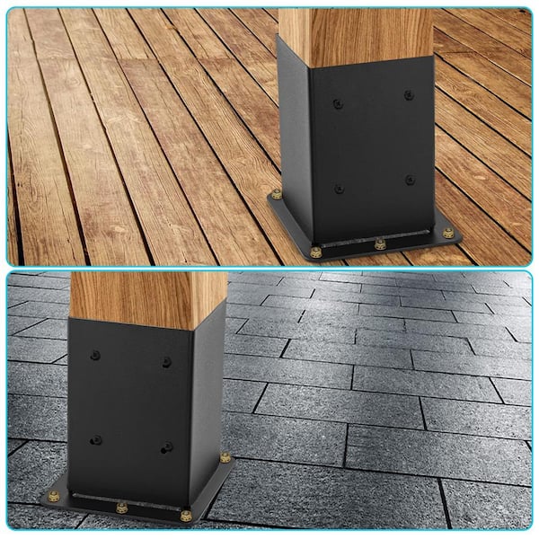 Deck Post Base Mounting Plates 6x6 Post Base 1Pcs, Deck Post Bracket