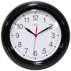 Infinity Instruments Focus 8" Wall Clock 11316BK/830 - The Home Depot