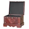 Vintiquewise Small Wooden Antique Cherry Storage Trunk QI003315.S - The ...