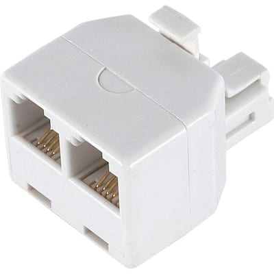 Power Gear 3-Way Phone Line Splitter - White-76160 - The Home Depot