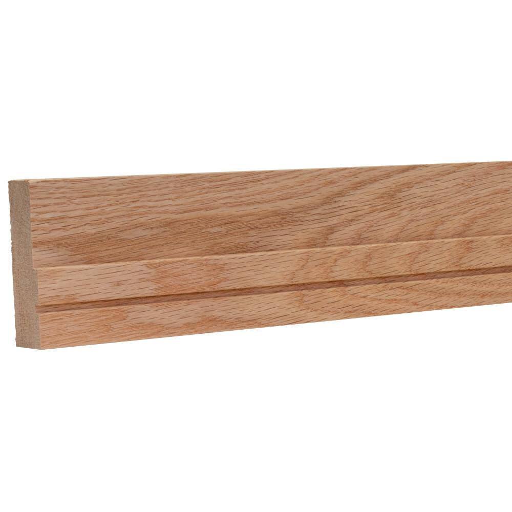 Ornamental Mouldings 0.75 in. D x 2.5 in. W x 92 in. L Unfinished Red ...