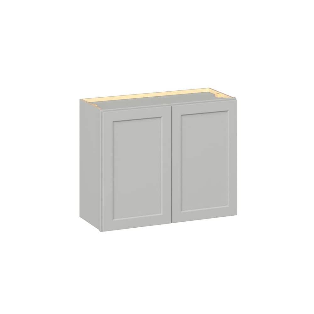 J COLLECTION Emerson Whisper Gray Wall Bridge 2 door Ready to Assemble ...