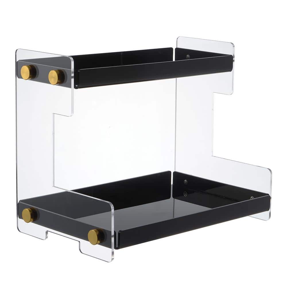 BWE Bathroom Counter Organizer 2-Tier Acrylic Vanity Countertop Perfume ...