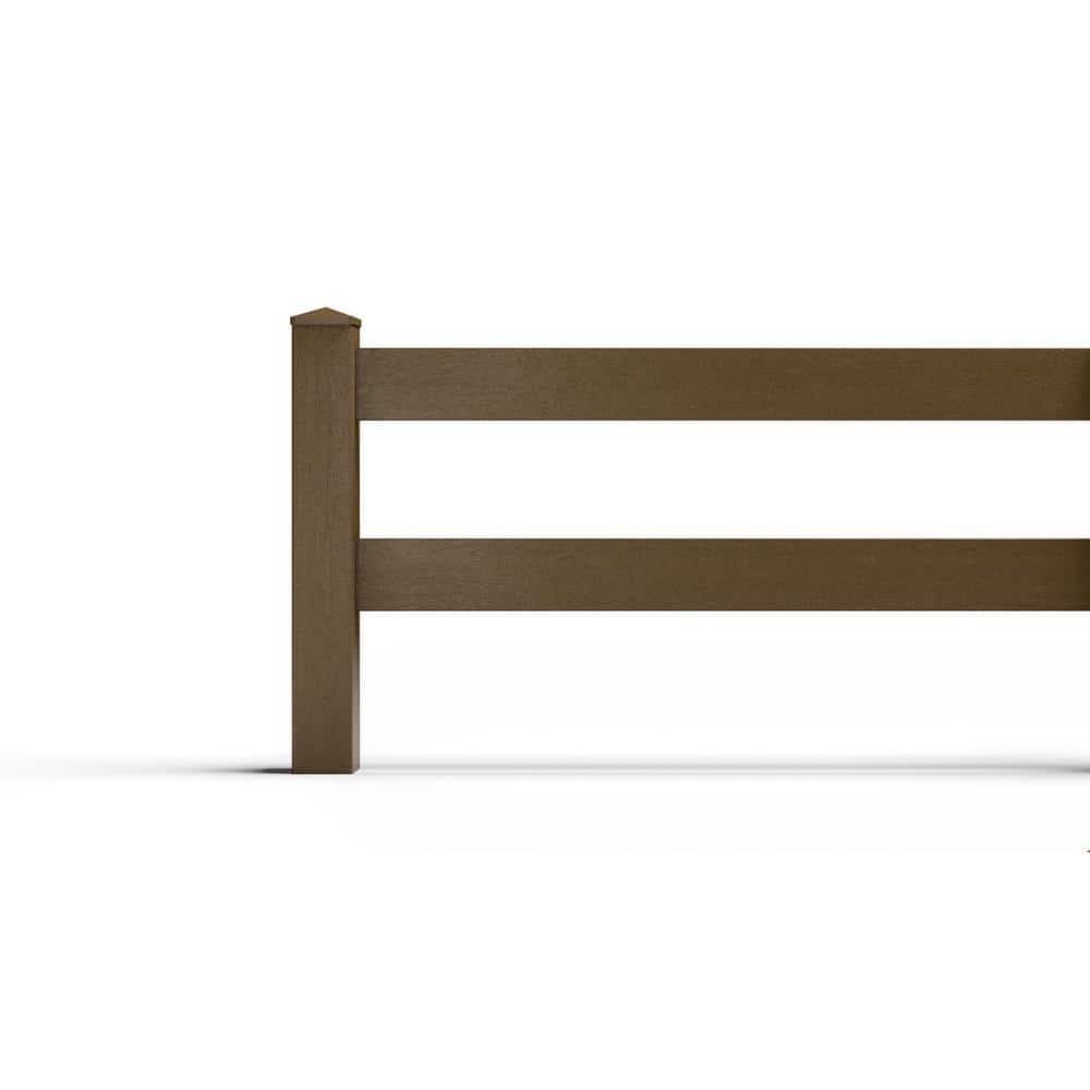 Natures Composites Composite Traditional Two Board Ranch Rail Fence ...