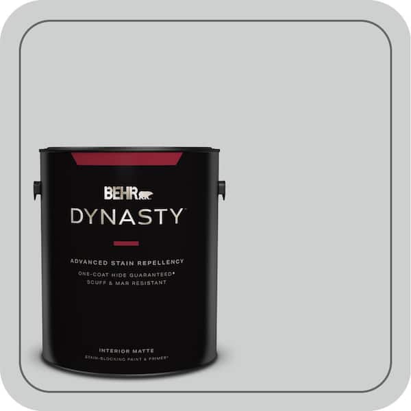 BEHR DYNASTY 1 gal. #PPH-43 Gray Pearl Matte Interior Stain-Blocking ...