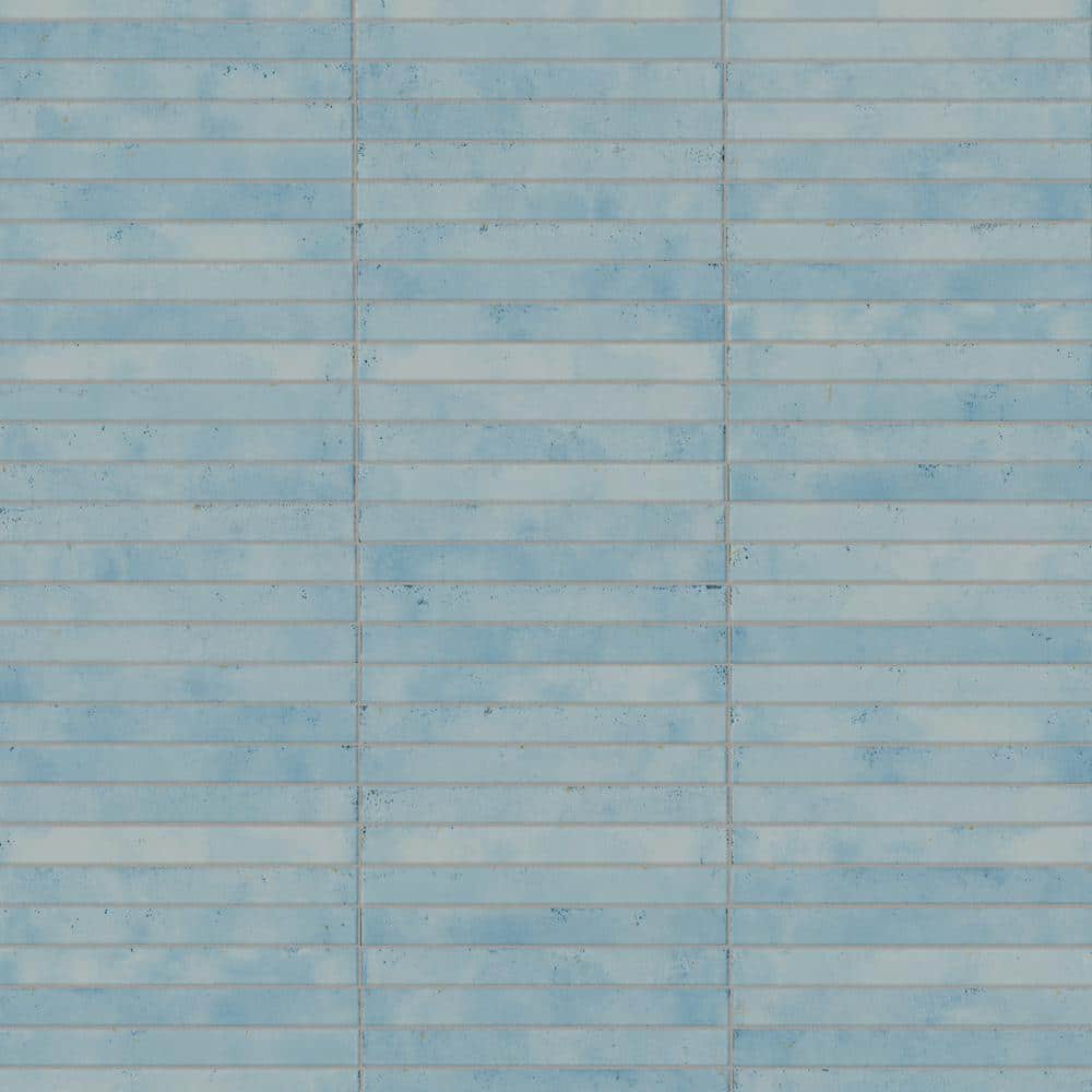 Merola Tile Phoenix Sky 1-7/8 in. x 17-3/4 in. Porcelain Floor and Wall ...