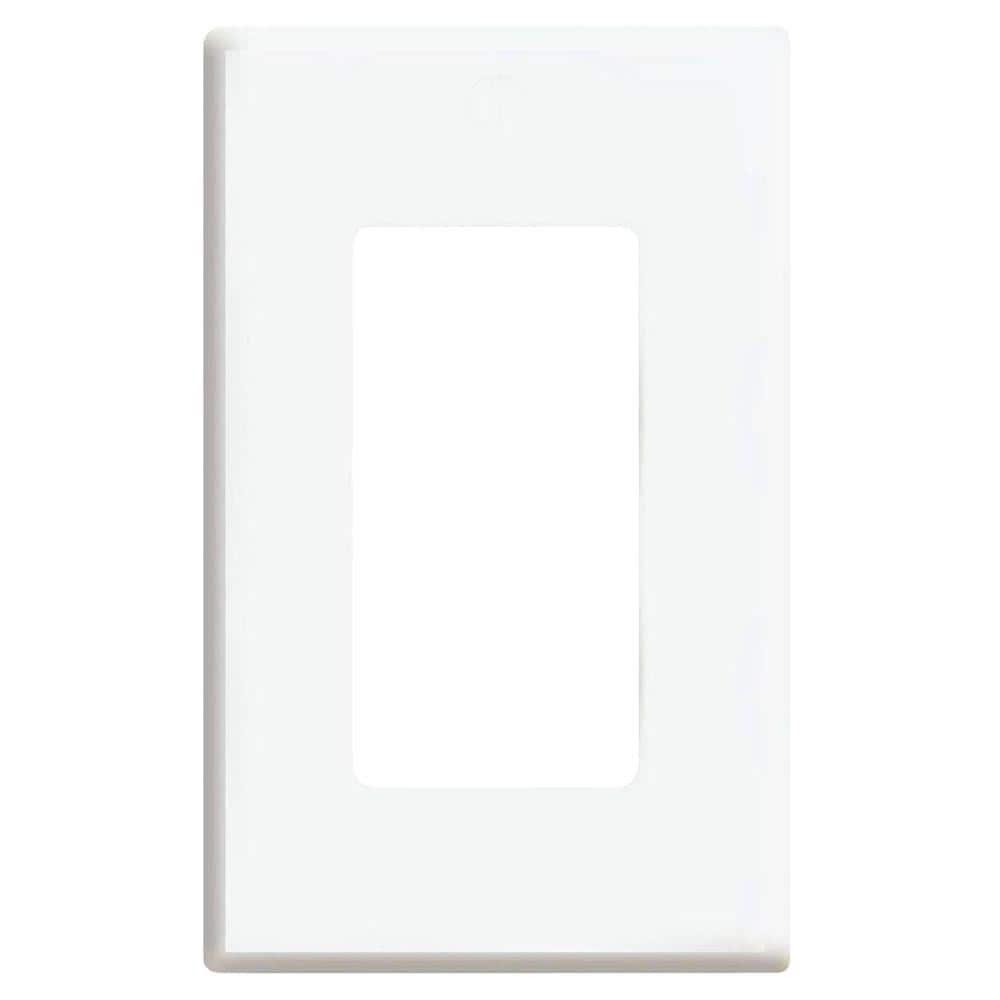 Leviton 1-Gang White Decorator/Rocker Plastic Nylon Wall Plate ...